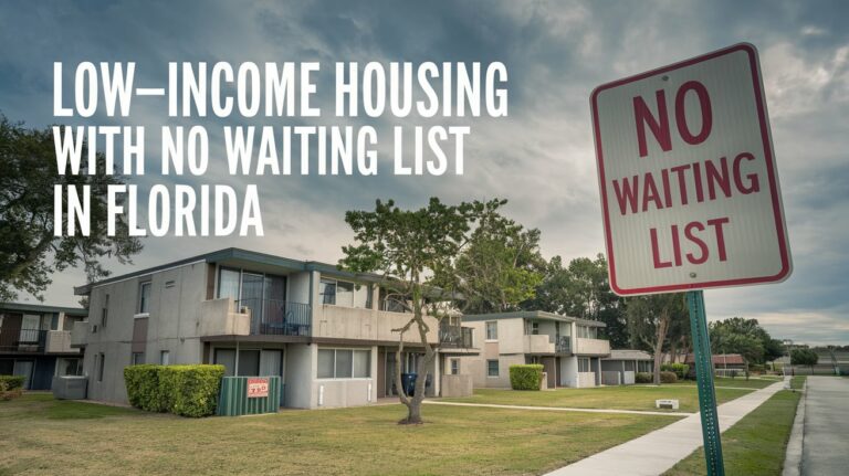 Low-Income Housing With No Waiting List In Florida